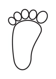 gra do wydruku stopy dłonie - Kidstation